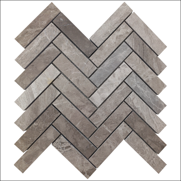 Atlantic Grey Marble Herringbone - Karestone - Karetaş Madencilik